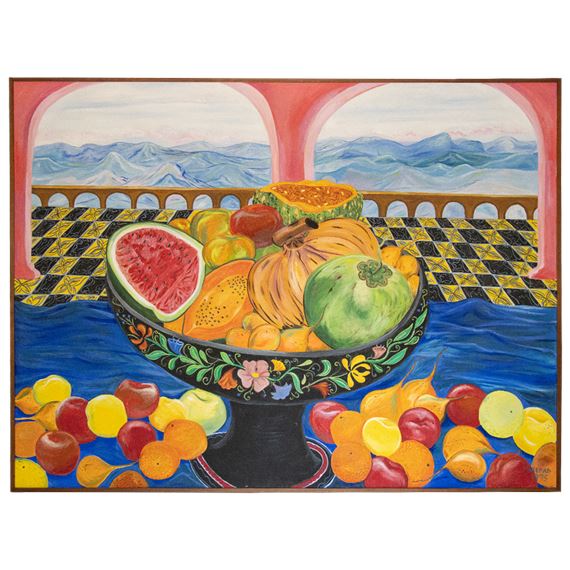 Soledad Tafolla | Frutero con cerros (1995) | MutualArt