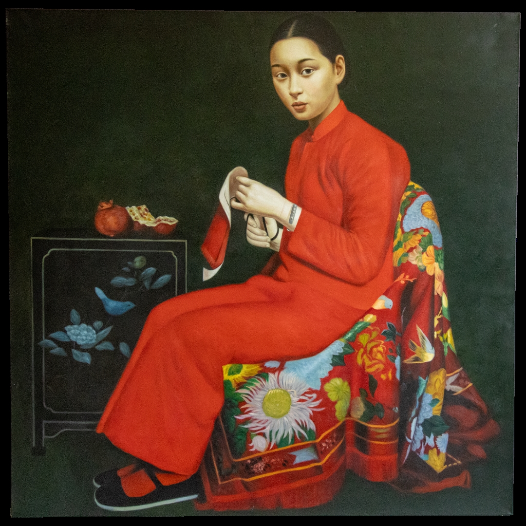 Chen Yifei | Beauties on Promenade (1997) | MutualArt