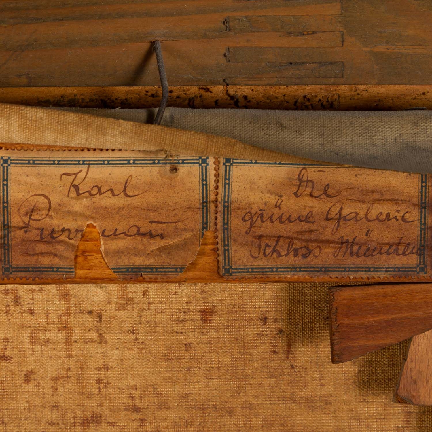 Karl Purrmann | Salon of a castle with portrait gallery (1927) | MutualArt