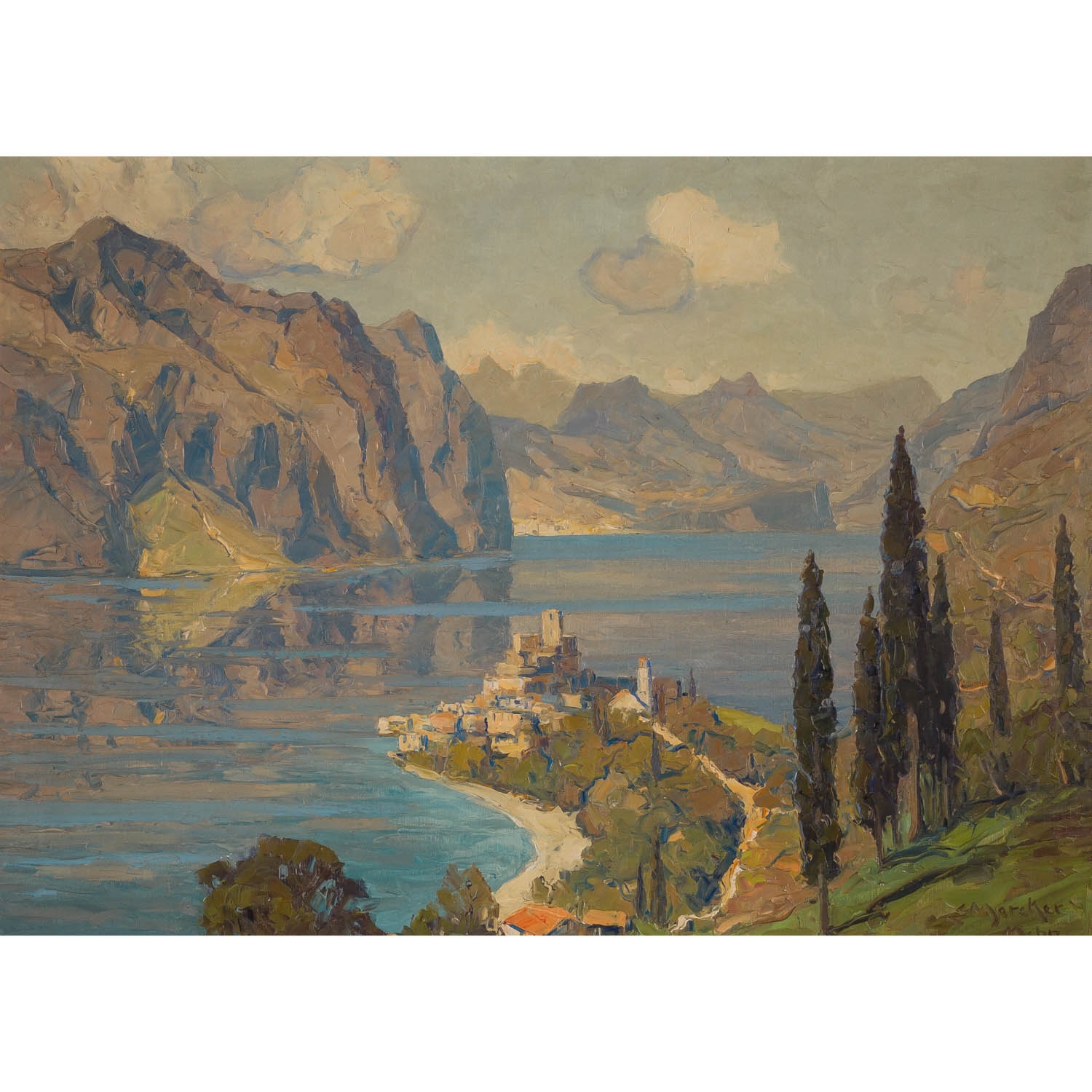 Erich Mercker | Burg Malcesine an Gardasee | MutualArt