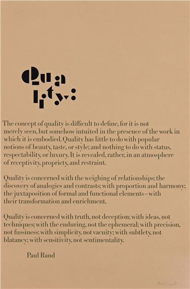 Paul Rand | Printed Matter / The Works of Paul Rand | MutualArt