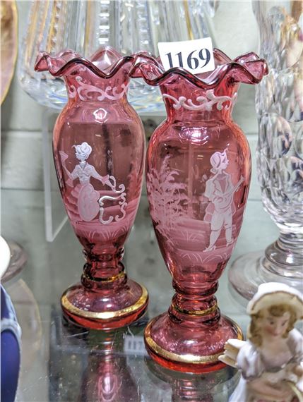 Mary Gregory | MARY GREGORY DESIGN BUD VASES | MutualArt