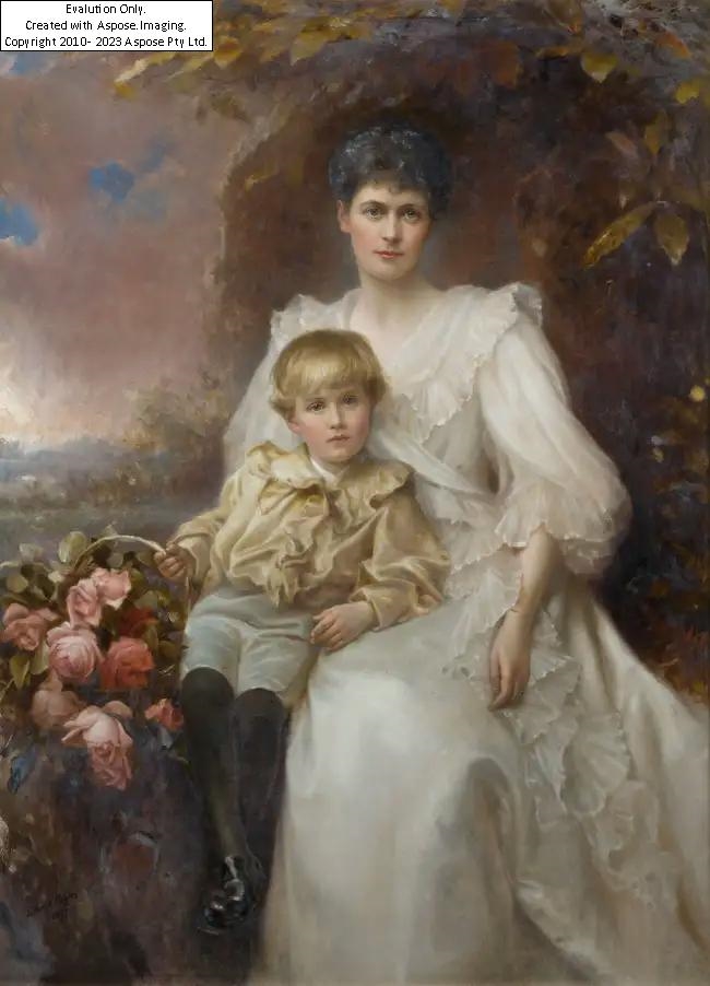 Edward Hughes | Portrait of Jane Emilia Lloyd (1880) | MutualArt