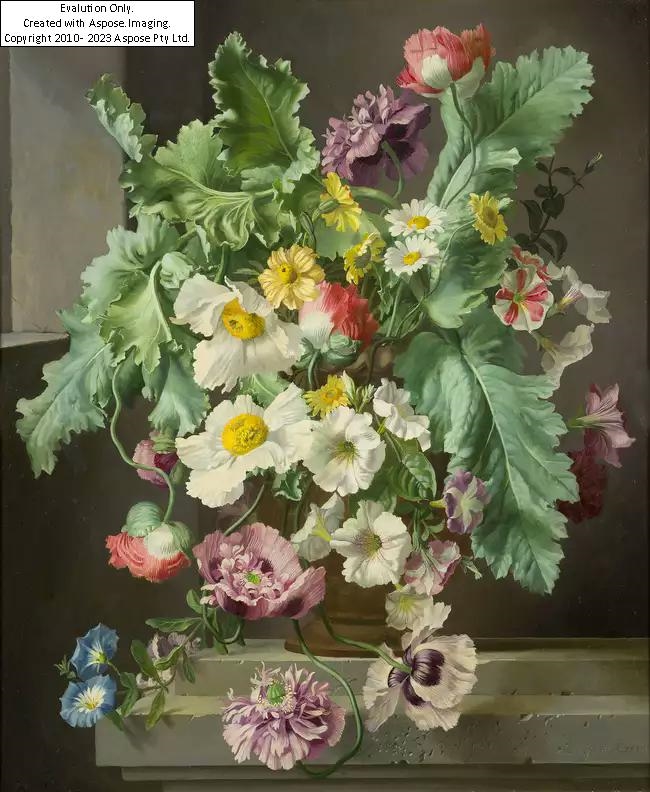 Gerald Cooper | Iris and peonies | MutualArt