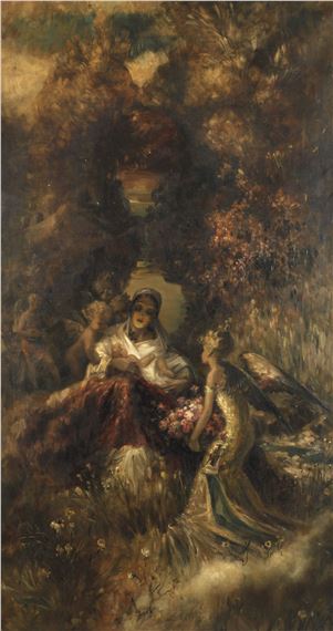 Heinrich Faust | A serenade of love (1888) | MutualArt