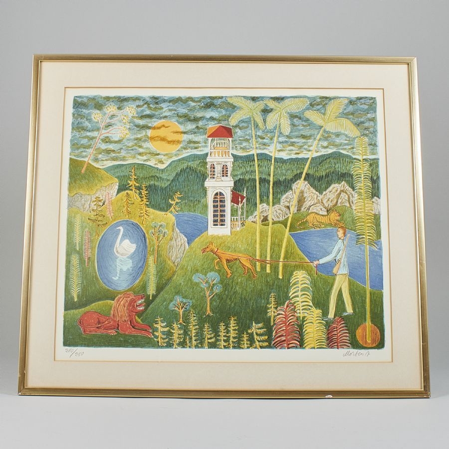 Mårten Andersson | Jägare med hund | MutualArt