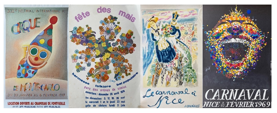 Raymond Moretti | Affiches sur le thème du carnaval comprenant ...