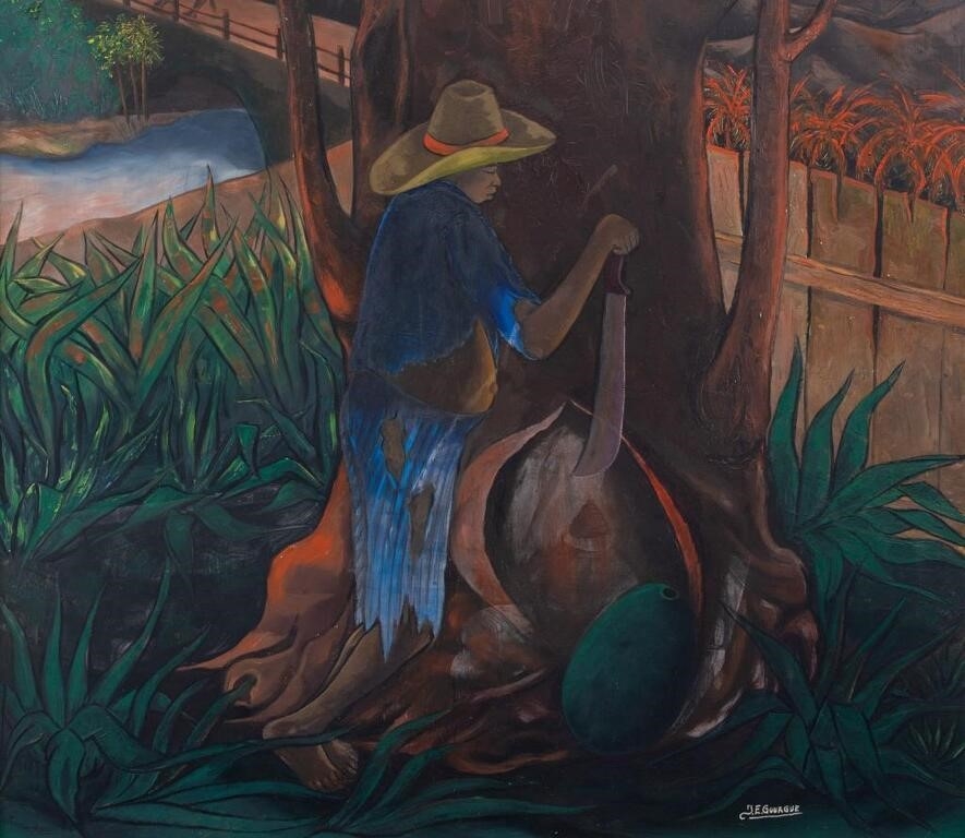 Jacques-Enguerrand Gourgue | J.E. Gourgue Untitled Oil on Masonite ...