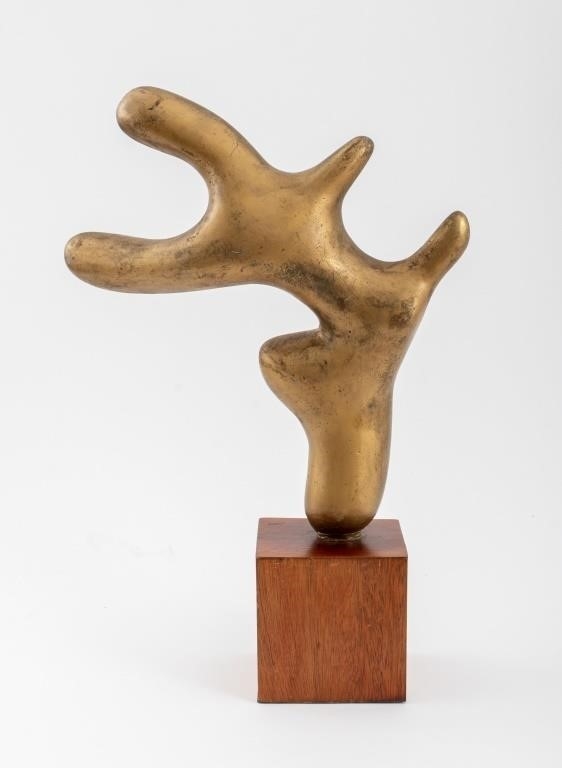 Jean Arp | Hans Arp Style Abstract Gilt Plaster Sculpture | MutualArt