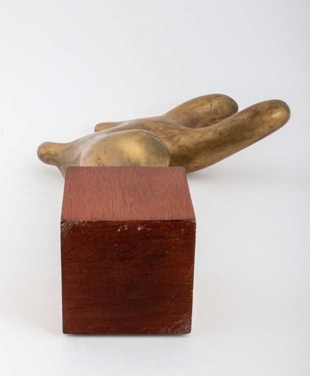 Jean Arp | Hans Arp Style Abstract Gilt Plaster Sculpture | MutualArt
