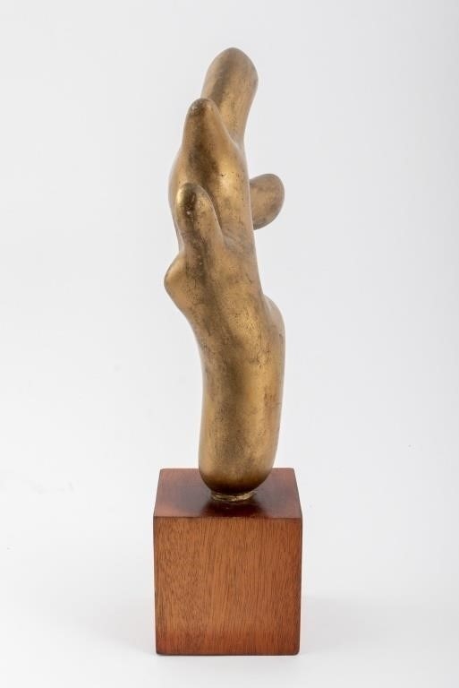 Jean Arp | Hans Arp Style Abstract Gilt Plaster Sculpture | MutualArt