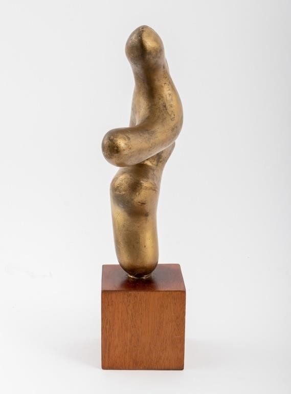 Jean Arp | Hans Arp Style Abstract Gilt Plaster Sculpture | MutualArt