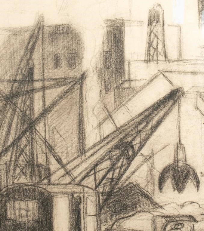 Jack Markow | Jack Markow Pardon Me, Officer Charcoal on Paper | MutualArt