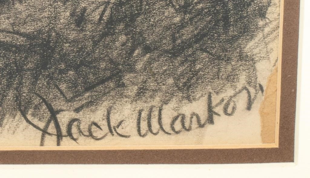 Jack Markow | Jack Markow Pardon Me, Officer Charcoal on Paper | MutualArt