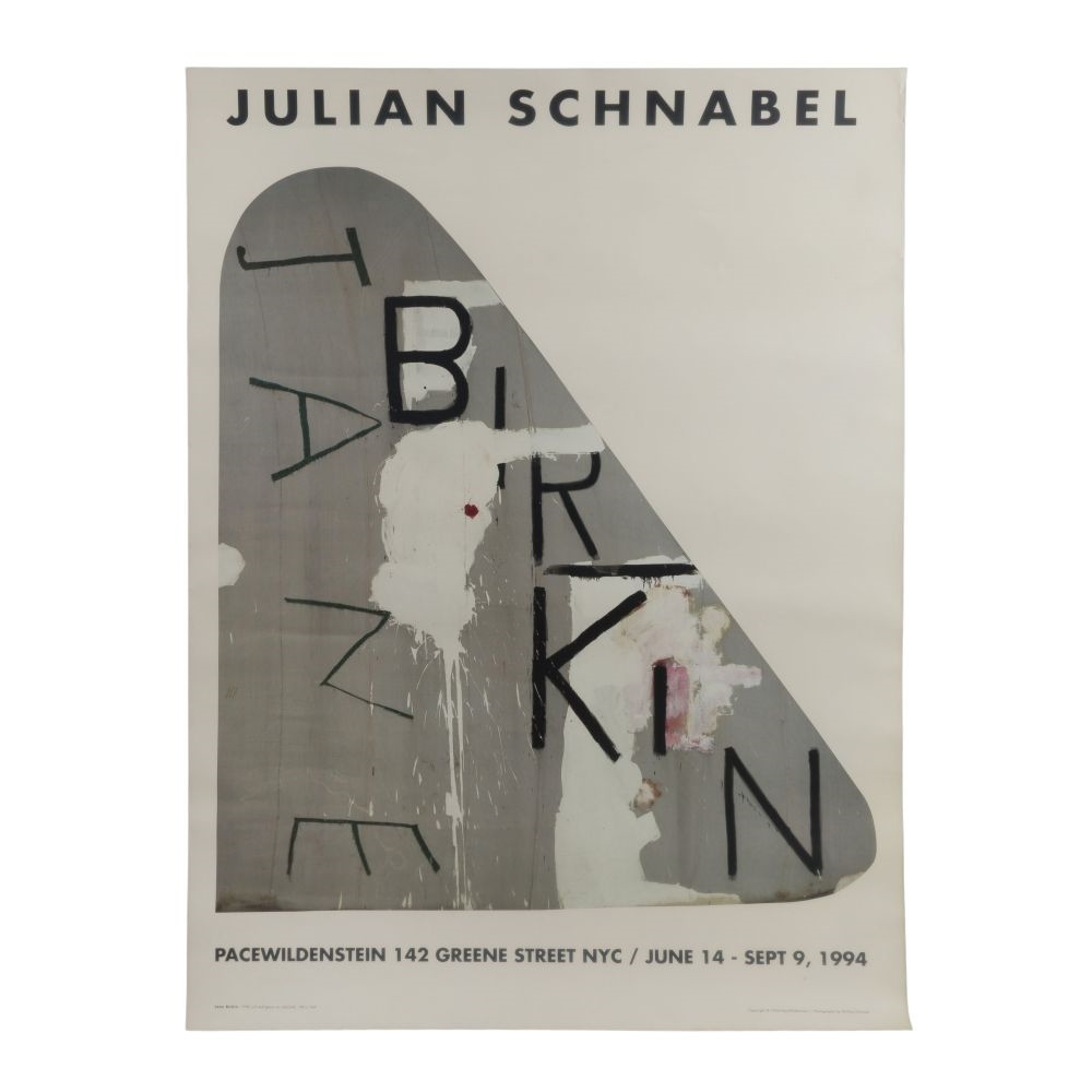 Julian Schnabel | Jane Birkin Pace Wildenstein Gallery Poster (1994 ...