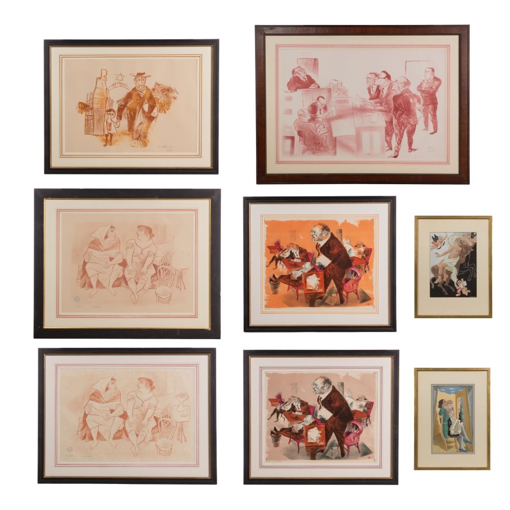 William Gropper | Lithograph and Pochoir Print Assortment | MutualArt