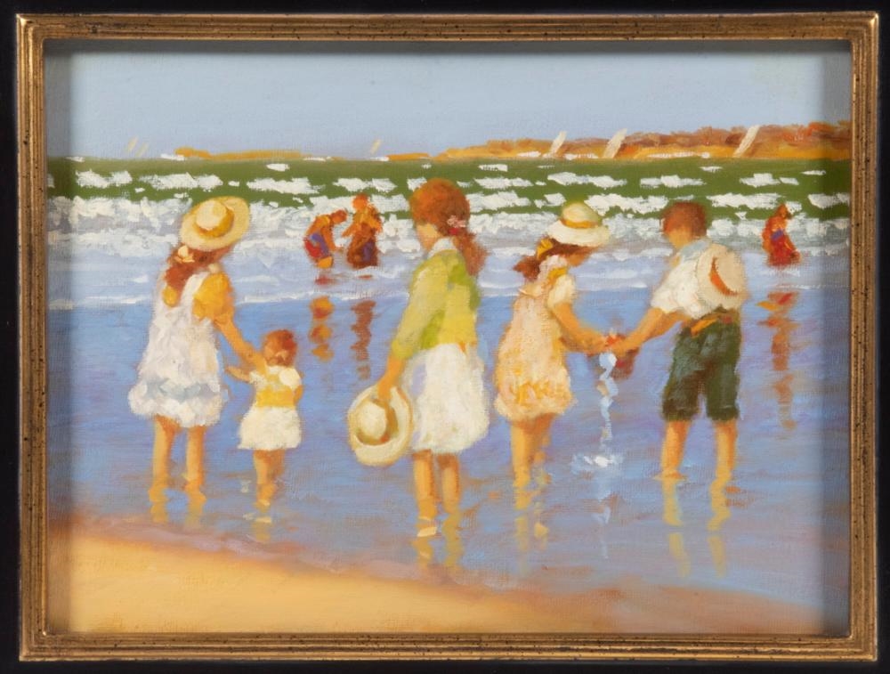 Vern Broe | Wading in the Surf | MutualArt