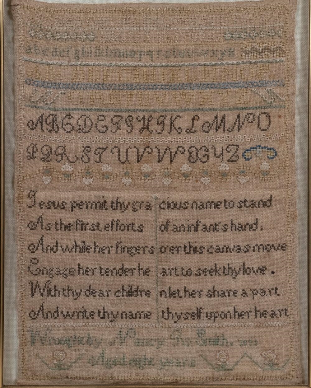 R. Smith | FRAMED SAMPLER (1823) | MutualArt