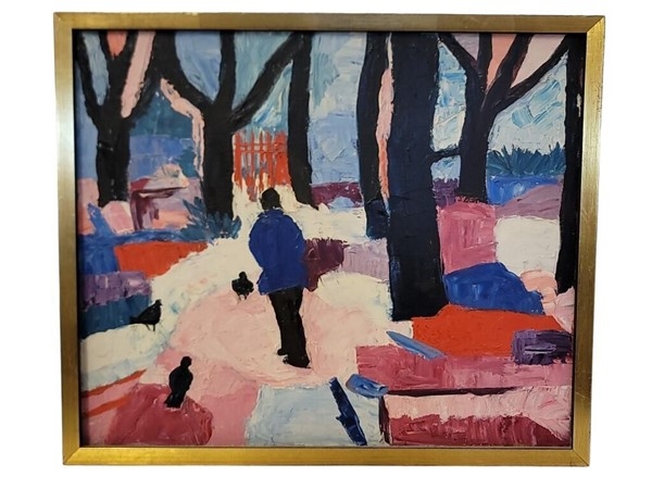 Sandy Solomon | Winterscape Painting | MutualArt