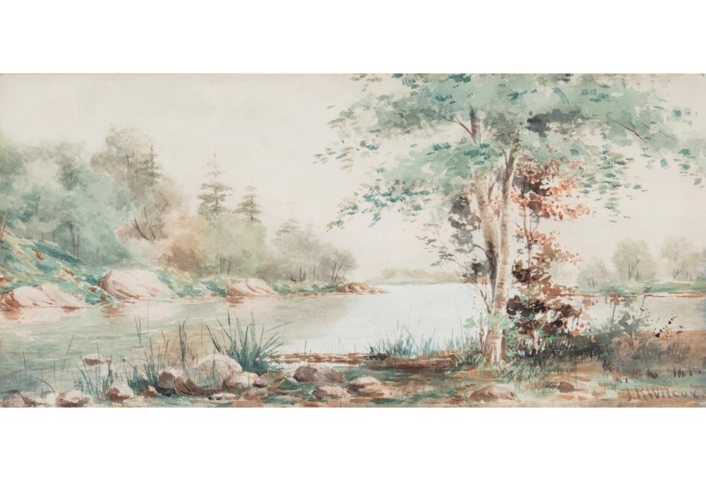 James Ralph Wilcox | River Landscape | MutualArt