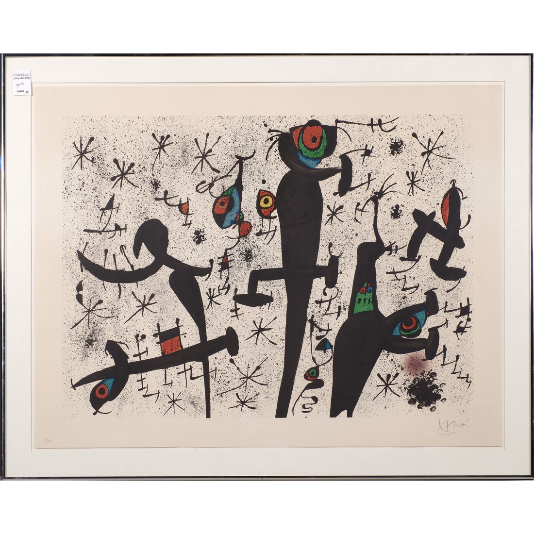 Joan Miró | Hommage a Joan Prats, (1972) | MutualArt