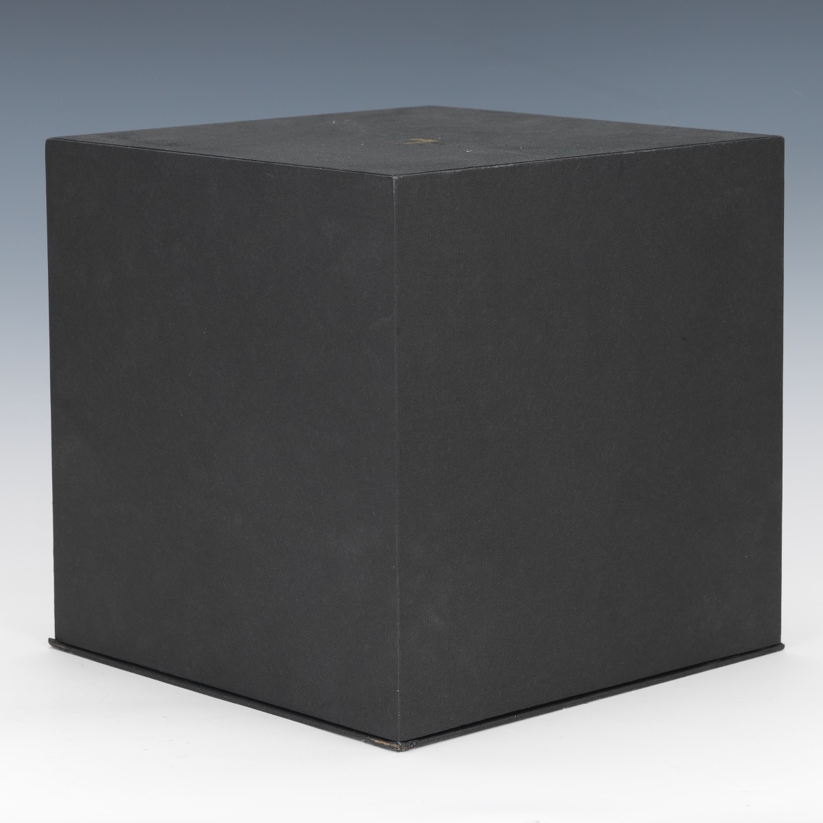 Harold Lustig | Single glass dichroic crystal cube on base with V ...