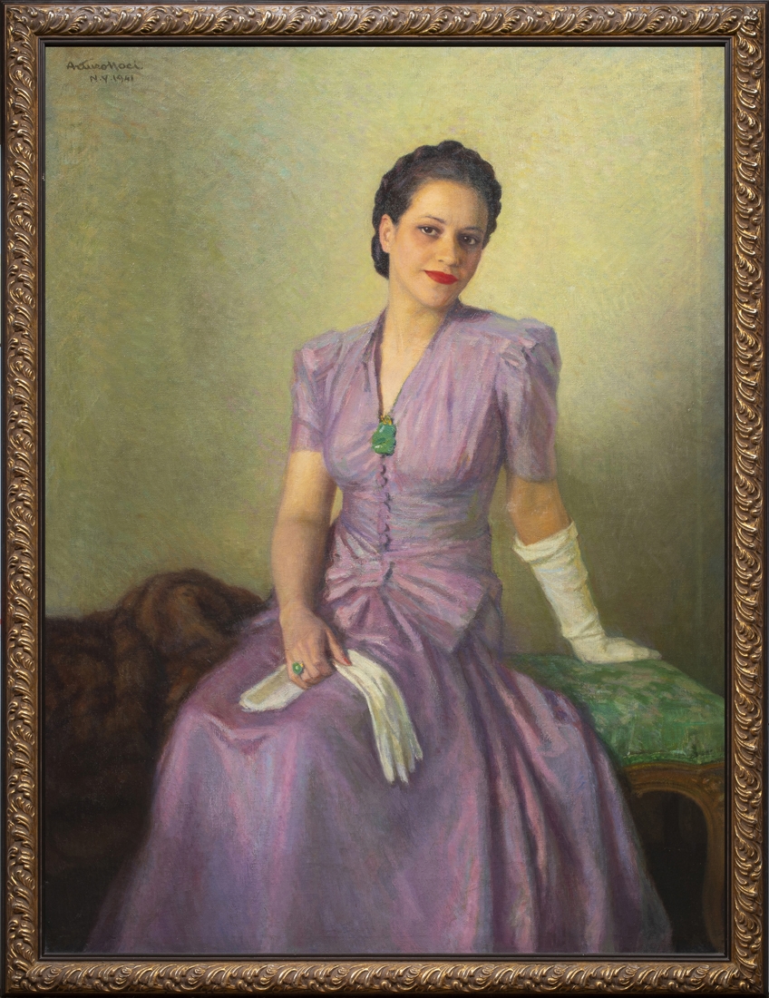 Arturo Noci | Portrait of Artist Greta Kempton (1923) | MutualArt