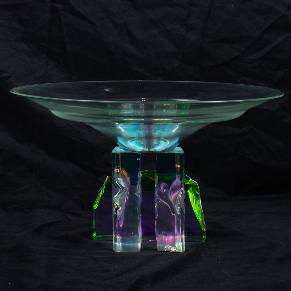 Steve Maslach | A Steven Maslach optical glass Dichroic bowl (1987 ...