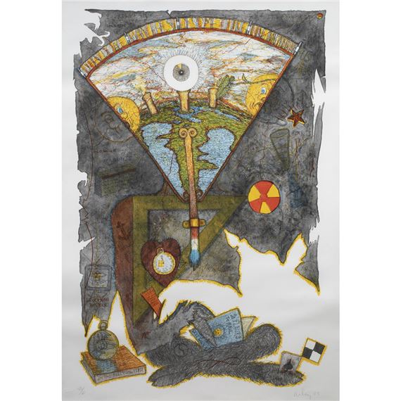 William T. Wiley | Three Mile Island/Three Years Later, (1983) | MutualArt