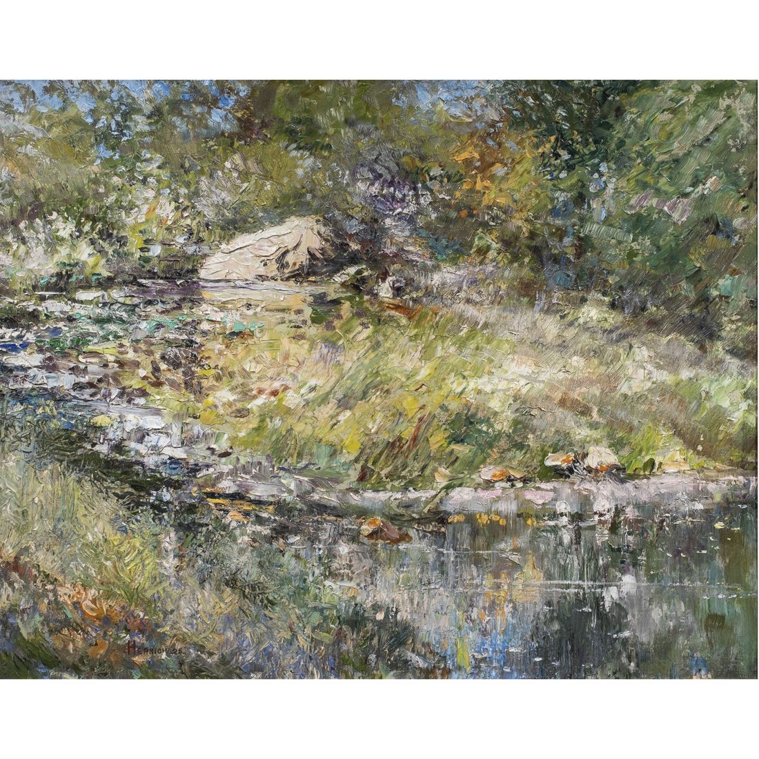 Mary Herrick Ross | Landscape with Stream (1925) | MutualArt