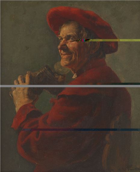 August Rieper | Man with a Stein (1894) | MutualArt