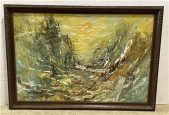 W. Lucas | RK) W. Lucas Oil Painting on Canvas 40” x 28 | MutualArt