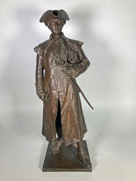 Paul Wayland Bartlett | Le général Warren. Epreuve en bronze à patine ...