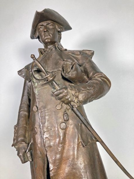 Paul Wayland Bartlett | Le général Warren. Epreuve en bronze à patine ...