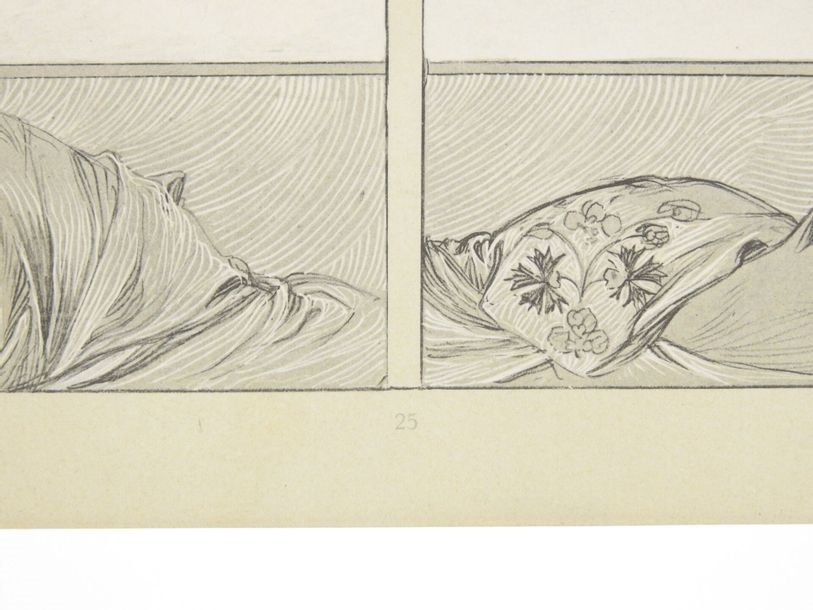 Alphonse Mucha | Planche n°25 représentant des femmes en format paysage ...
