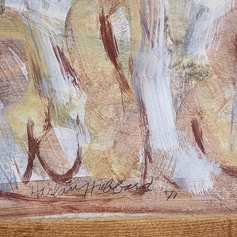 Harlan Hubbard | Harlan Hubbard 14x20 Acry/Masonite Towboat | MutualArt