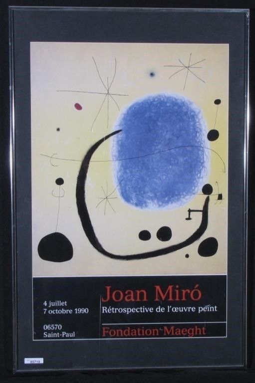 Joan Miró | Joan Miro French Exhibition Poster (1990) | MutualArt