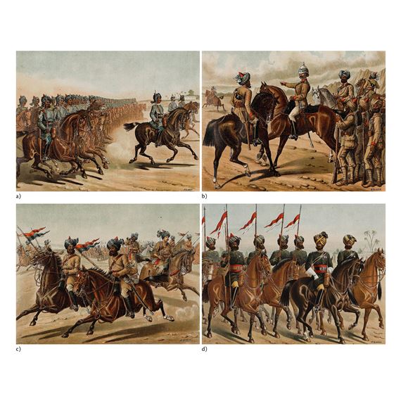 Richard Simkin | Set of 4 Prints on Indian Military Costumes | MutualArt