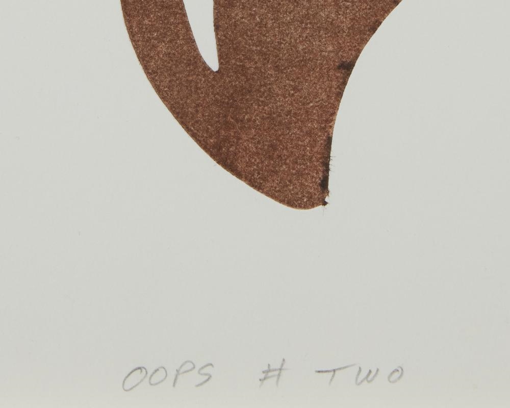 George Herms | Monotype with original stencils on tan wove paper ...