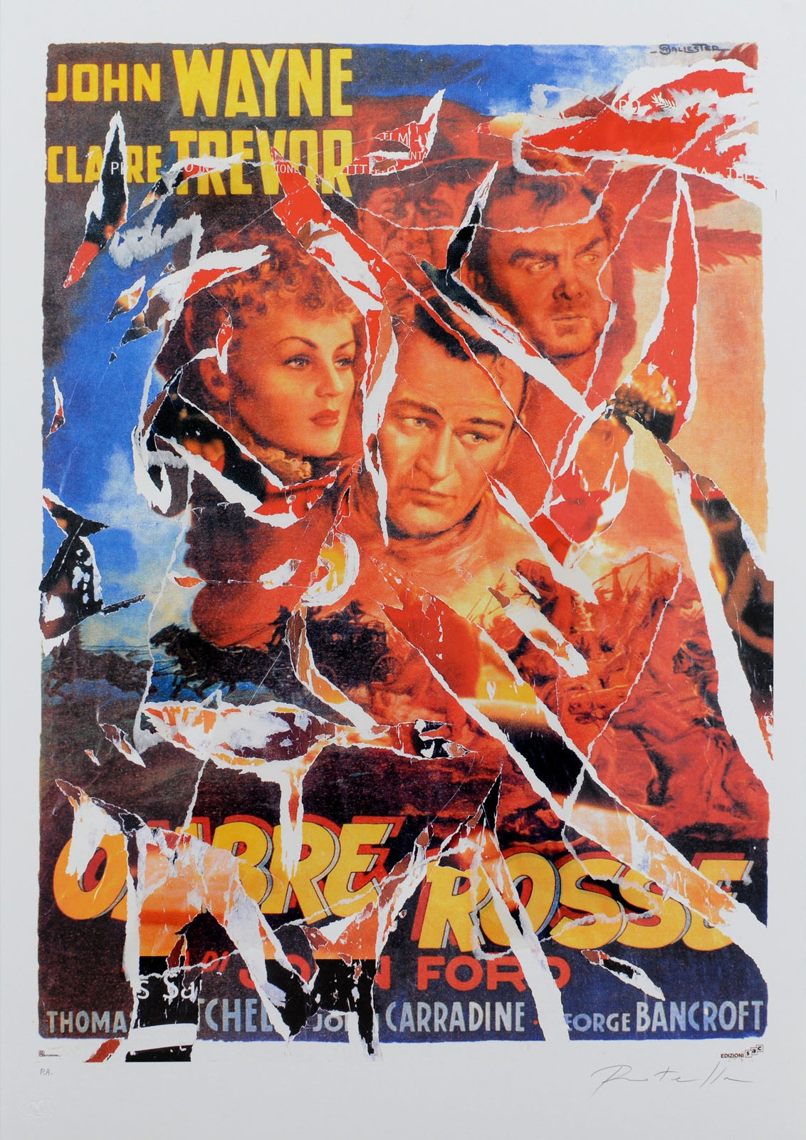 Mimmo Rotella | Cleopatra (1973) | MutualArt