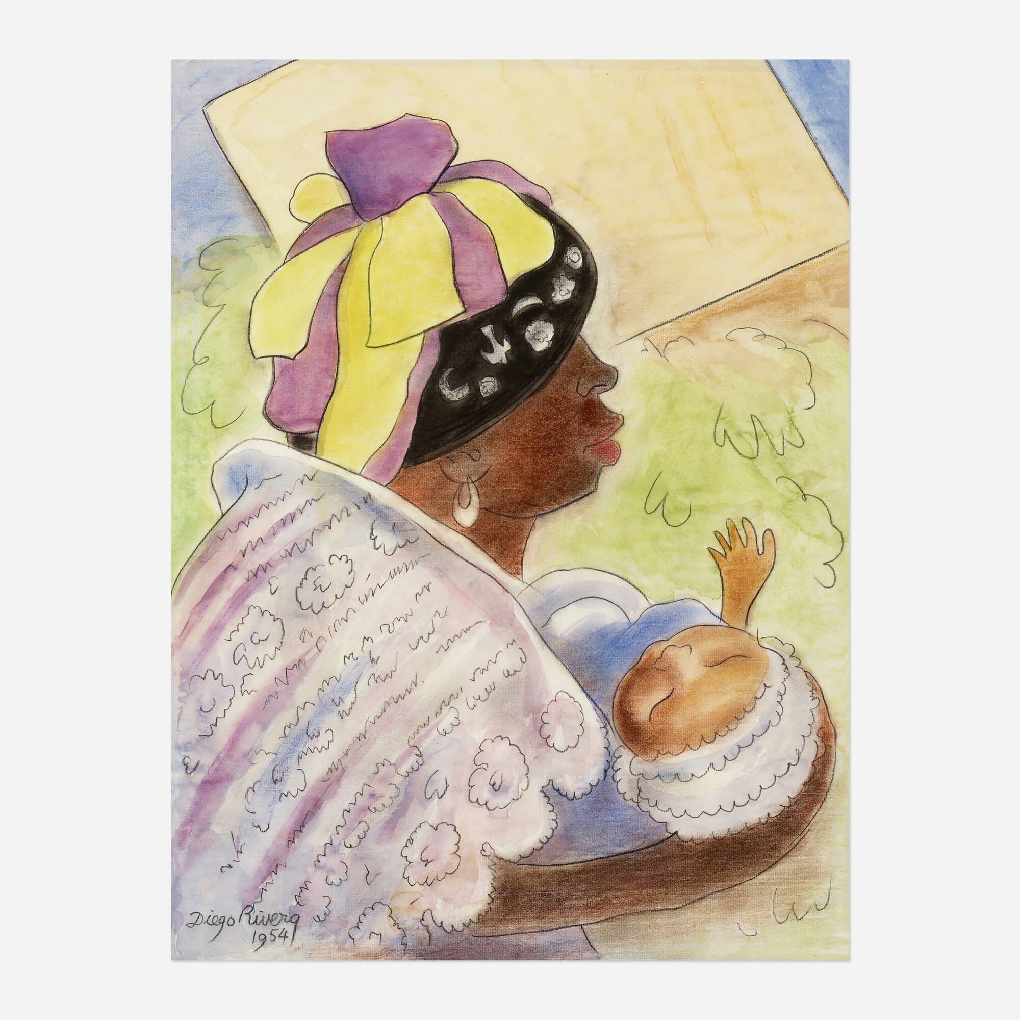 Diego Rivera | Madre con niño en brazos (Totonacan Indian Woman in ...