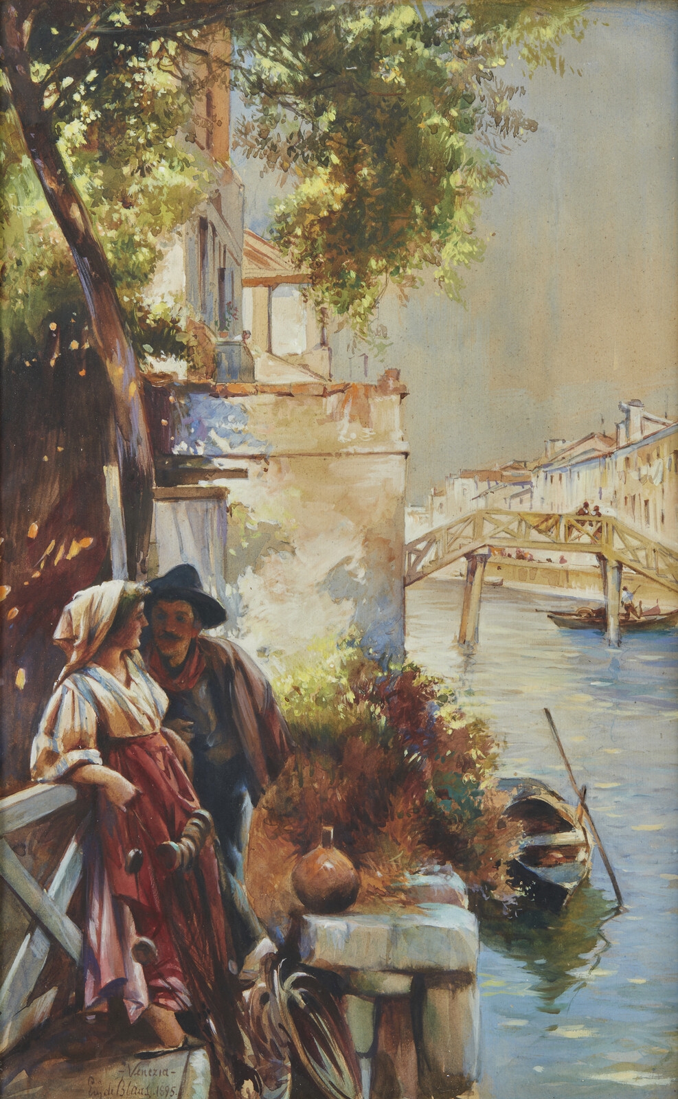 Eugene de Blaas | A young beauty (1908) | MutualArt