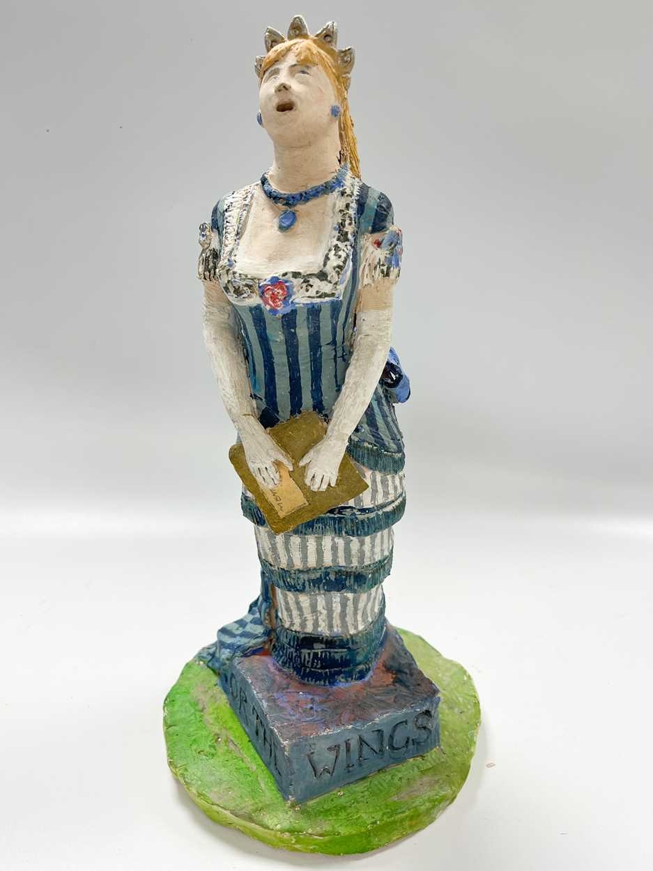 Quentin Bell | a studio pottery model of a female singer | MutualArt