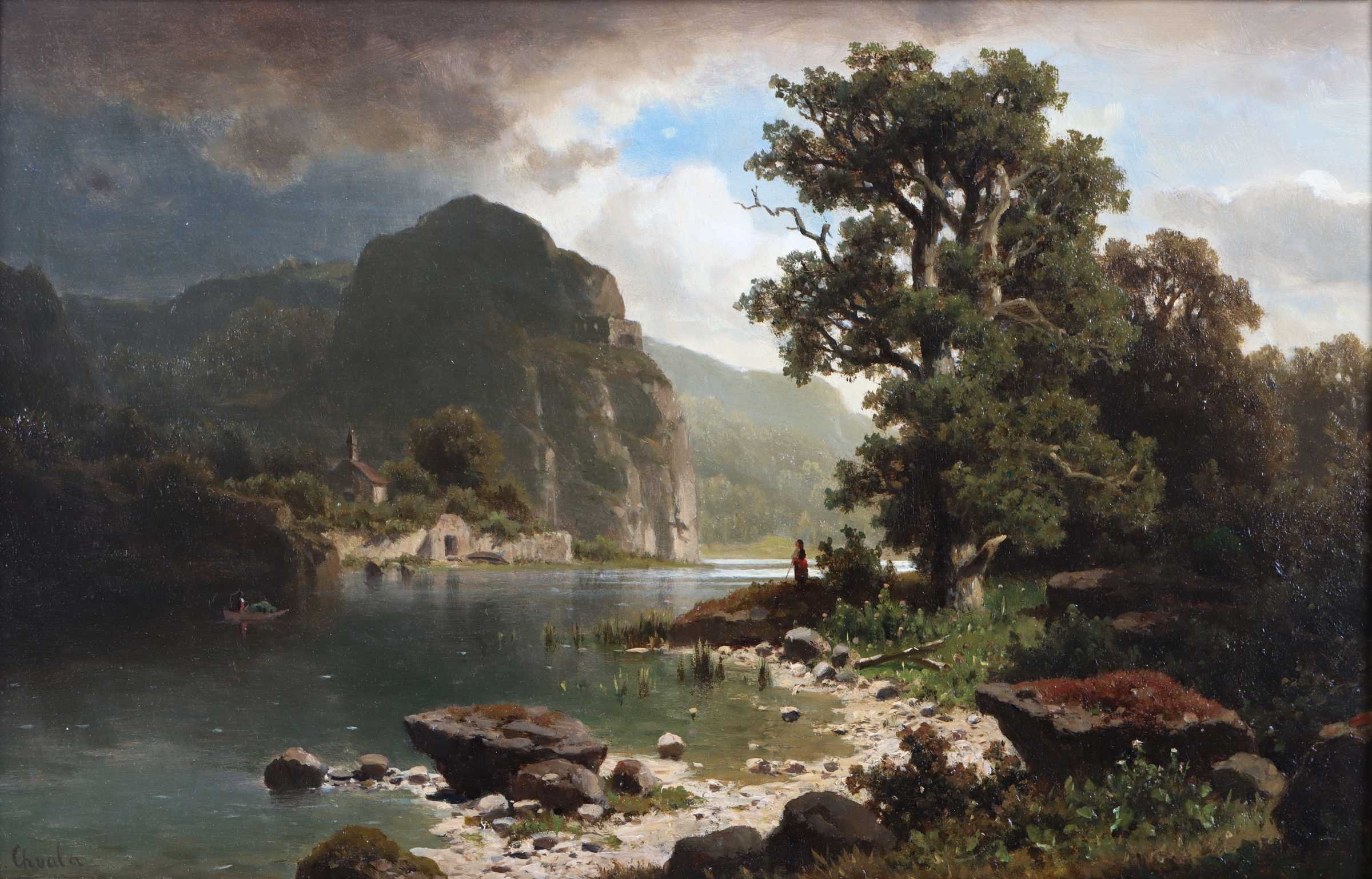 Adolf Chwala | Fischerhütte am Bergsee | MutualArt