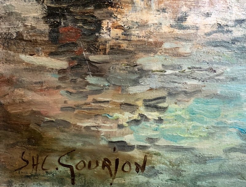 Stéphane H.C. Gourjon | Le port de Honfleur Huile sur isorel signée en ...