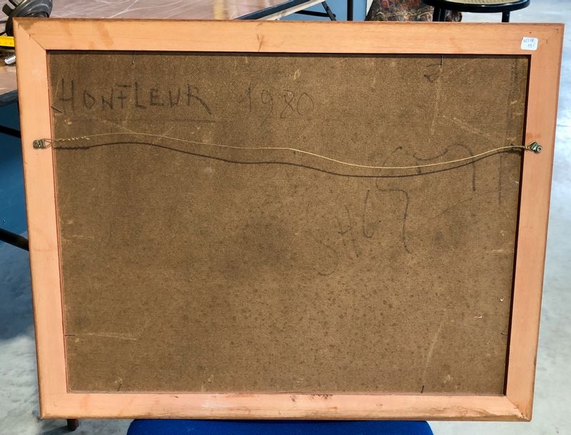 Stéphane H.C. Gourjon | Le port de Honfleur Huile sur isorel signée en ...