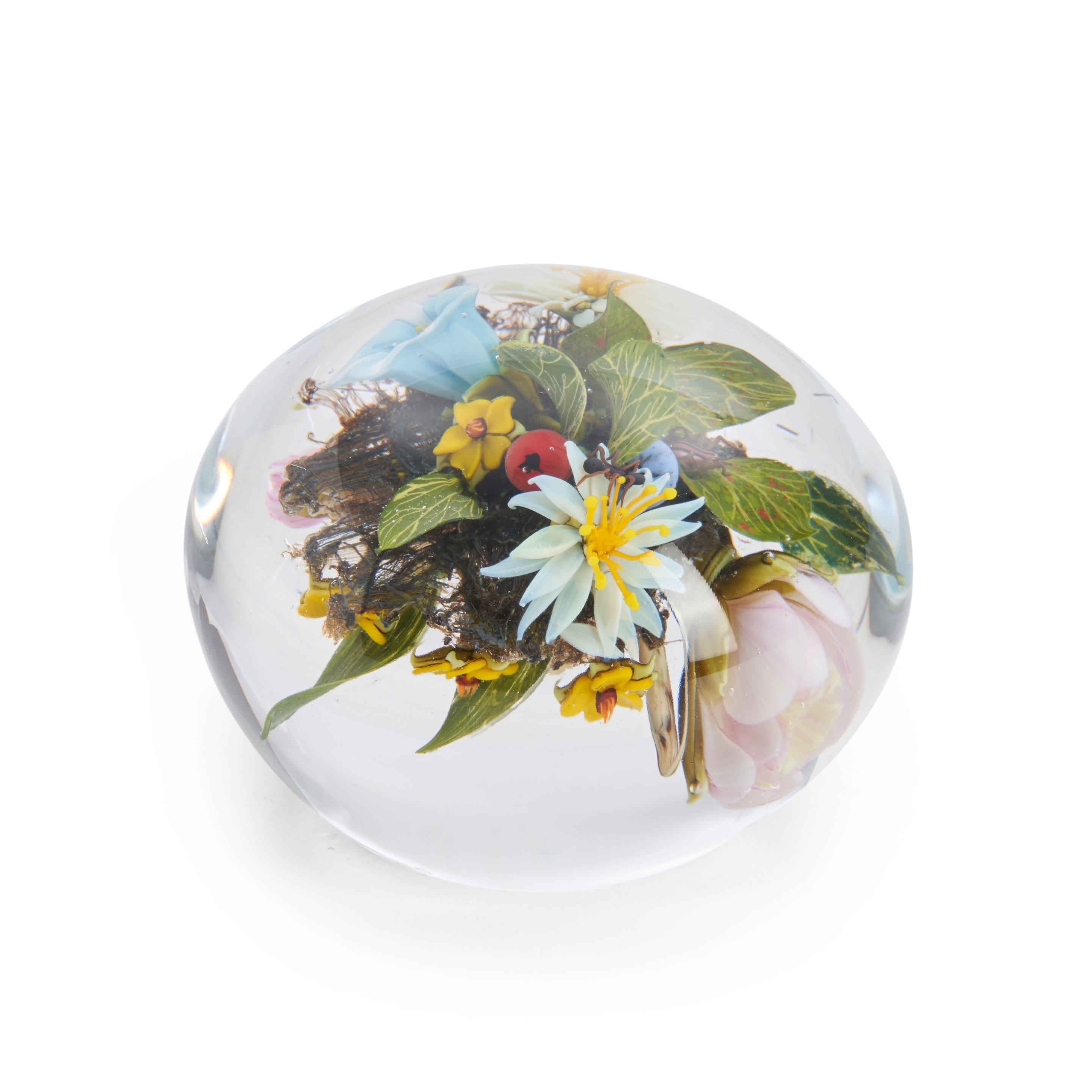 Paul Stankard | Botanical Paperweight with Root Person, (2000) | MutualArt