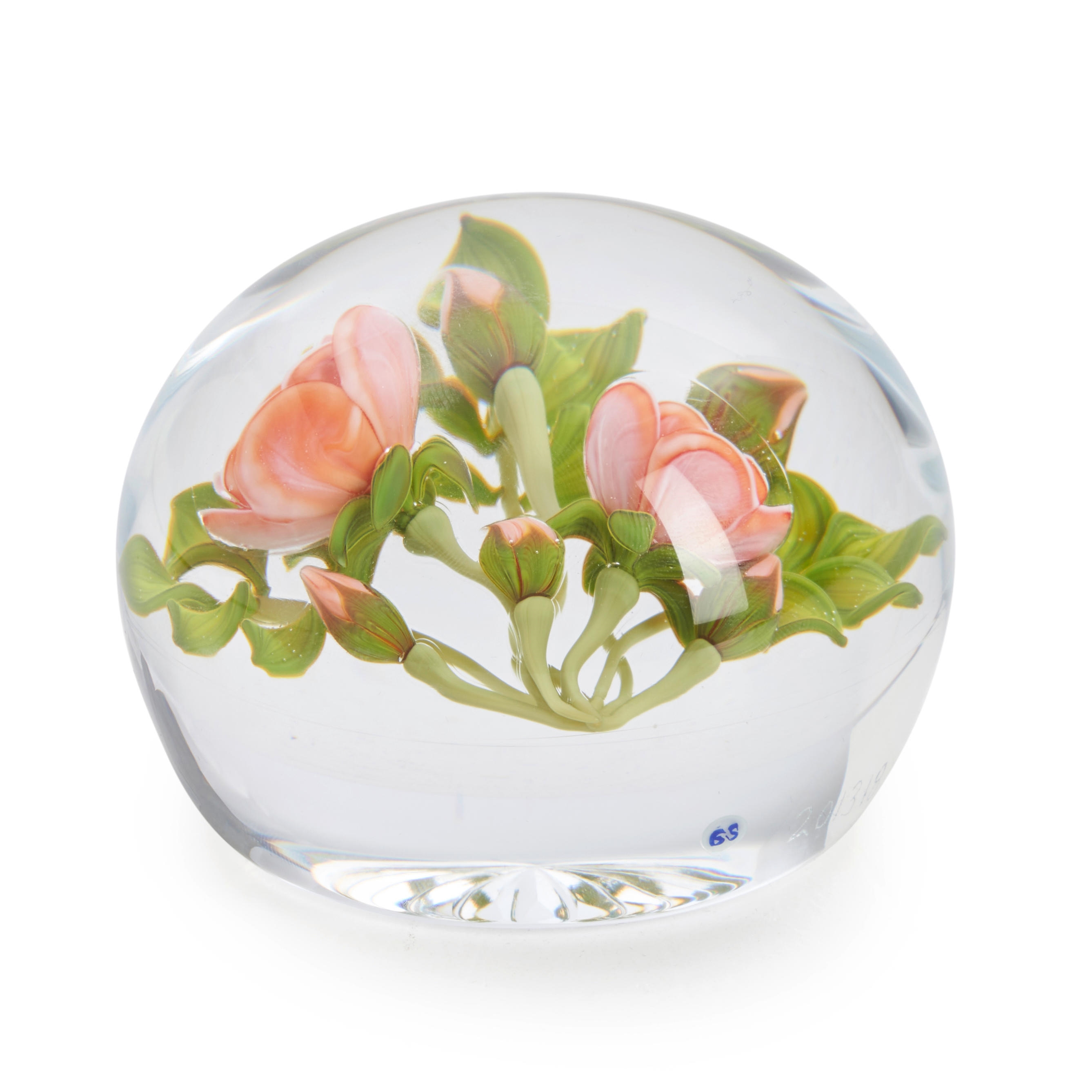 Gordon Smith | Paperweight with Pink Roses (2013) | MutualArt