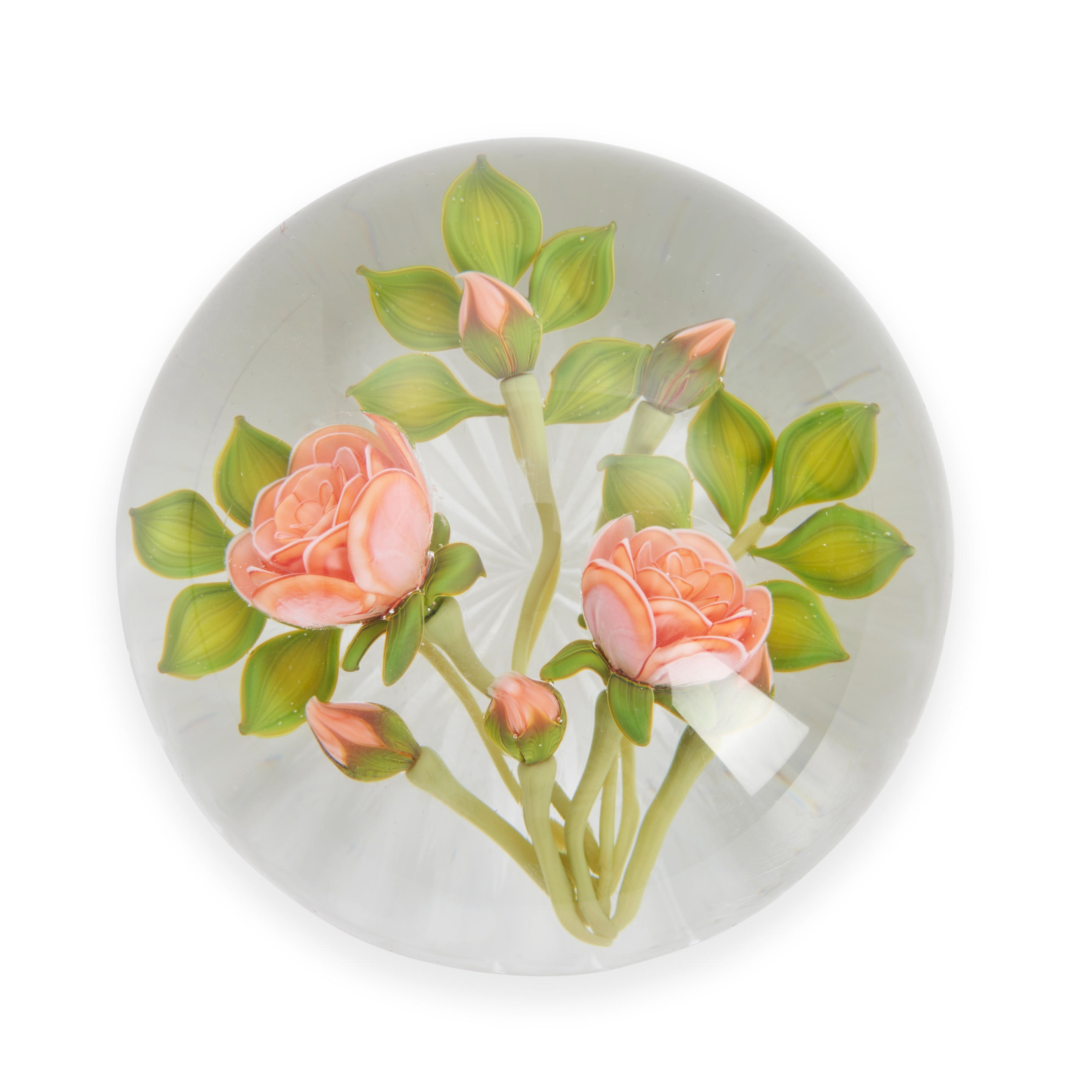 Gordon Smith | Paperweight with Pink Roses (2013) | MutualArt