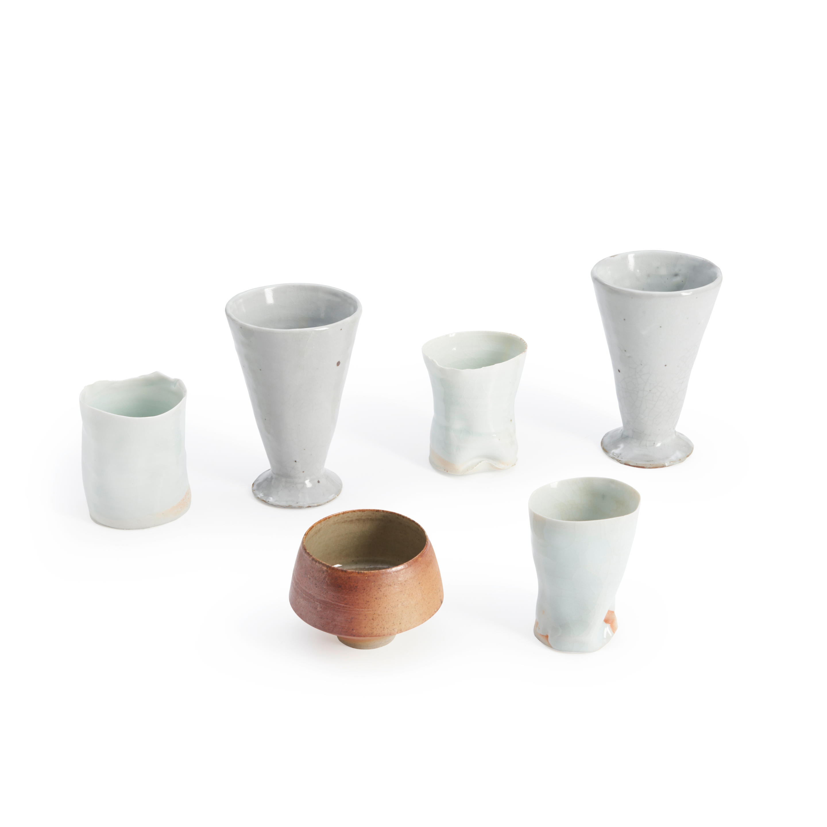 Mary Roehm | Three Cups and Two Beakers and a Barnard Tea Bowl, (Early ...